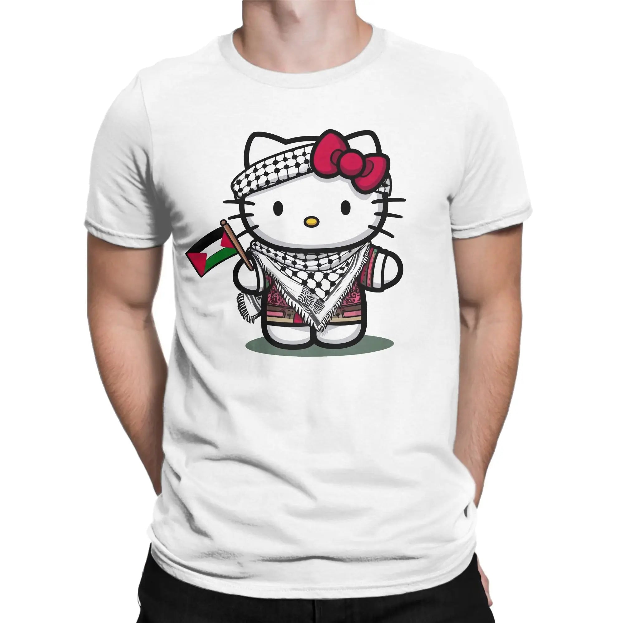 Hello Kitty Palestine T Shirt - Boutique Palestine